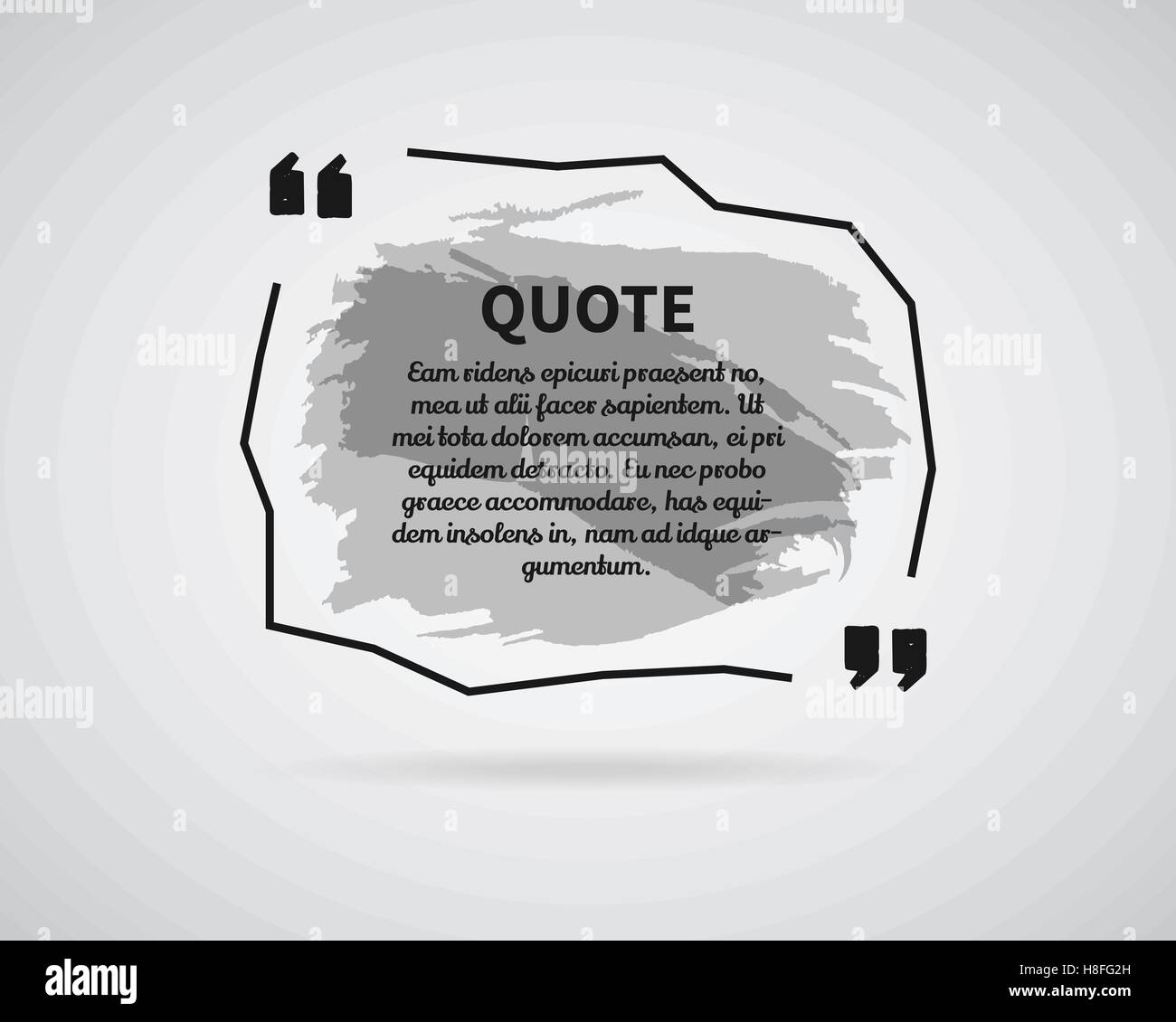 Quote blank templates. Watercolor, ink, splash Quote bubble. Empty ...