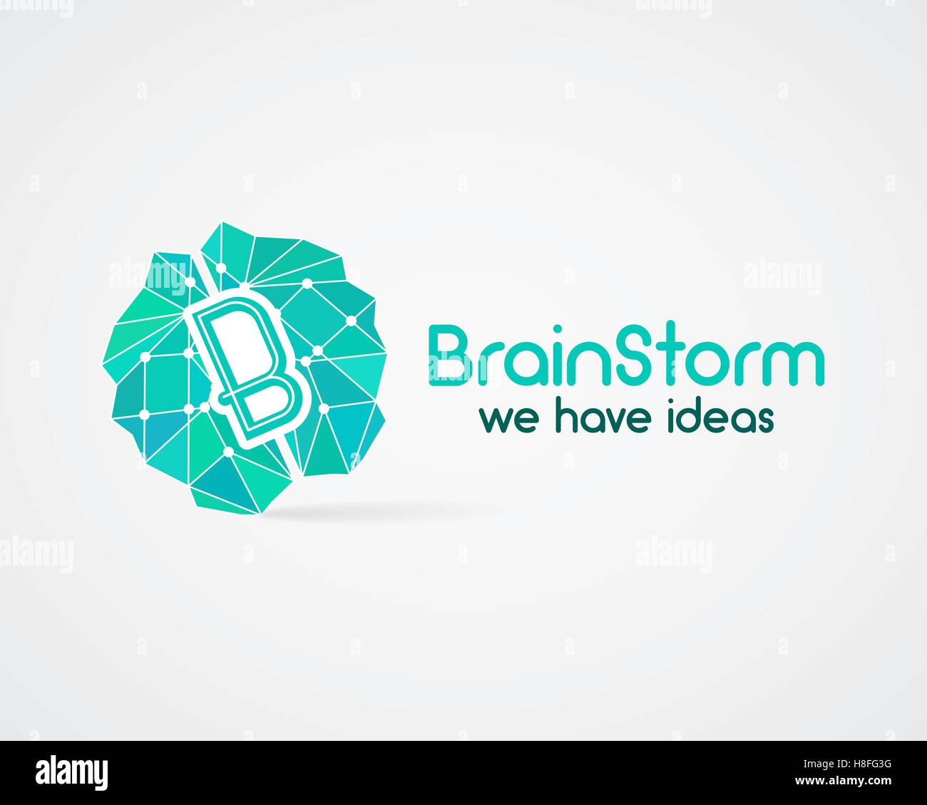 Brainstorm, brain, creation and idea logo template and elements. Solve ...