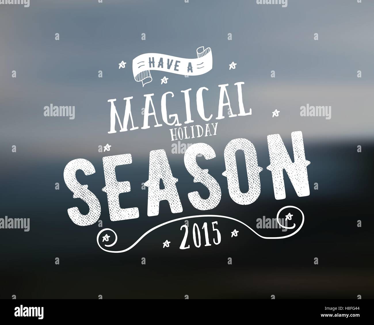 Merry Christmas lettering. Magical season Wishes Vector clipart for ...