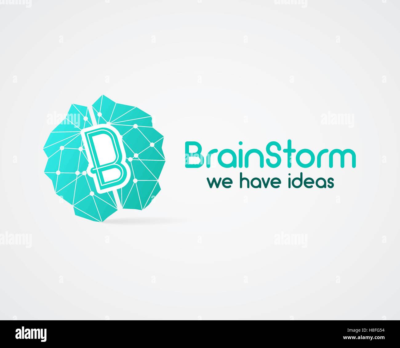 Brainstorm, brain, creation and idea logo template and elements. Solve ...