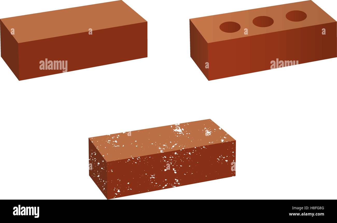 Just Brick icons set. Brick badge templates collection. You can use it ...