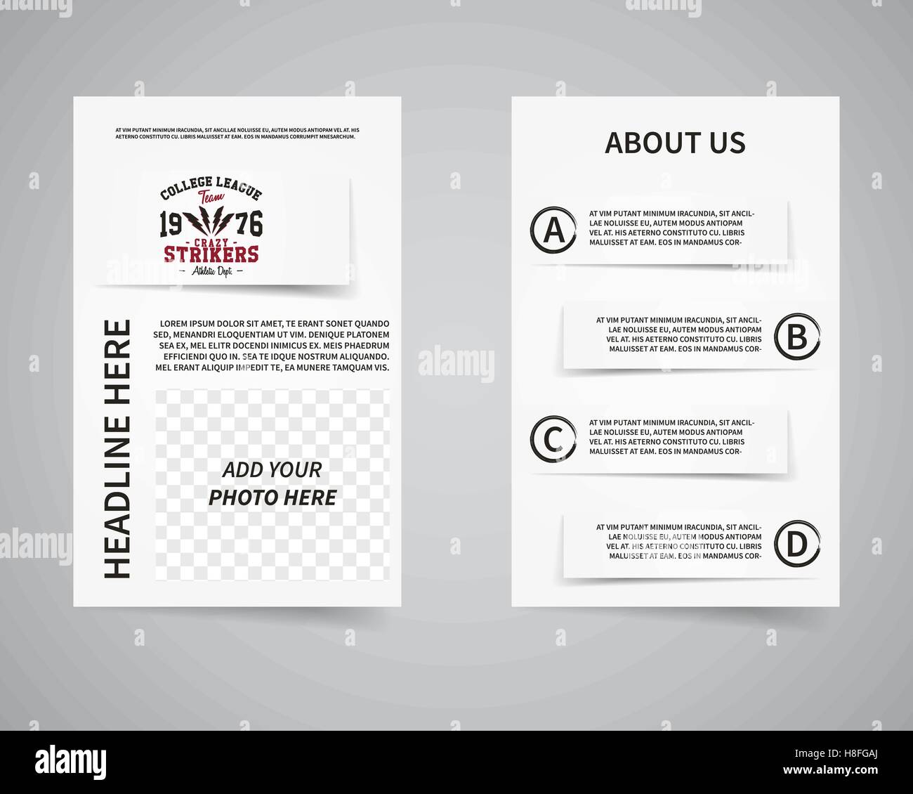College sport pamphlet hi-res stock photography and images - Alamy