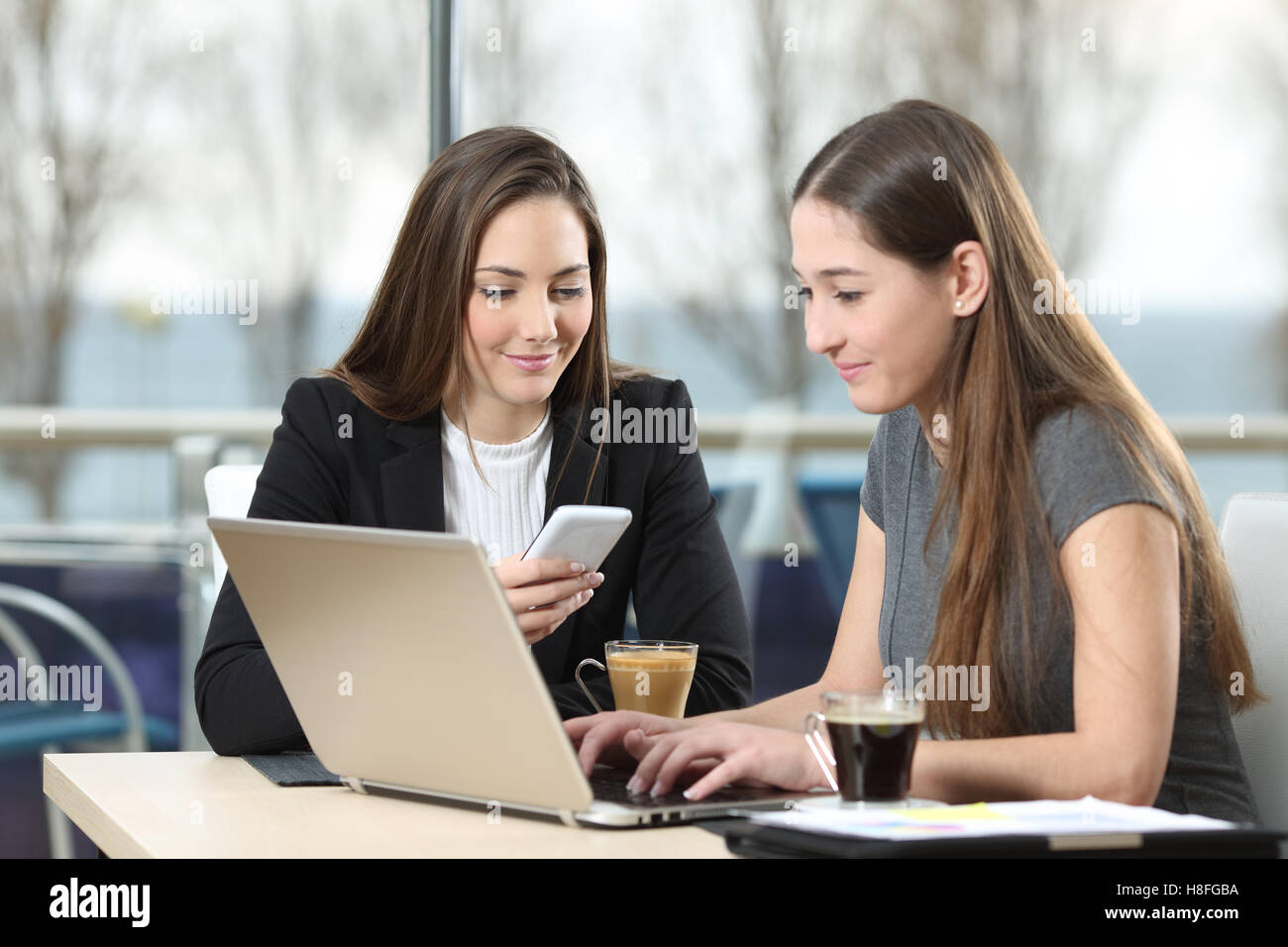 Developer team working laptop computer hi-res stock photography and ...