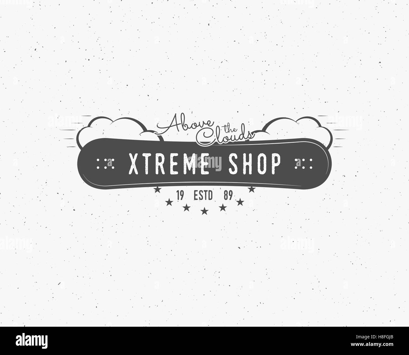 Extreme snowboarding shop logo hi-res stock photography and images - Alamy
