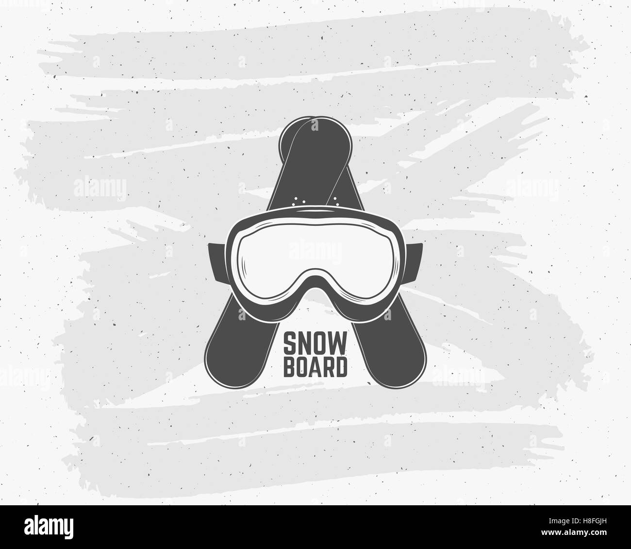 Snowboarding extreme logo and label templates. Winter snowboard sport ...