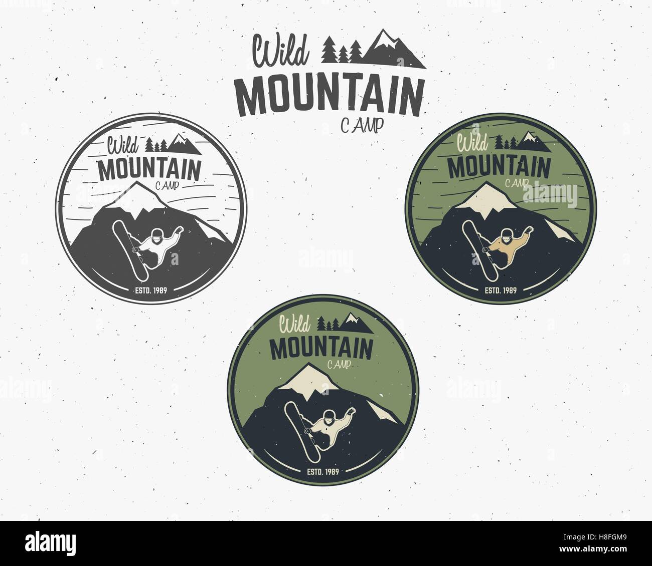 Set of Mountain camp vintage explorer labels Outdoor adventure logo ...