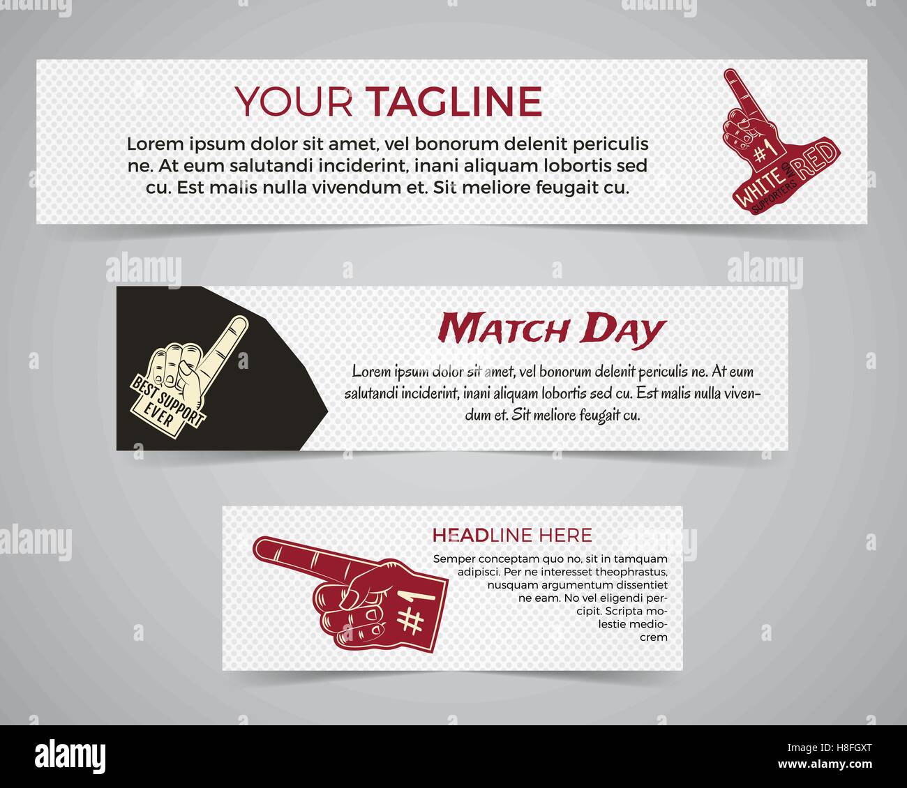 Supporters logo football Stock Vector Images - Alamy