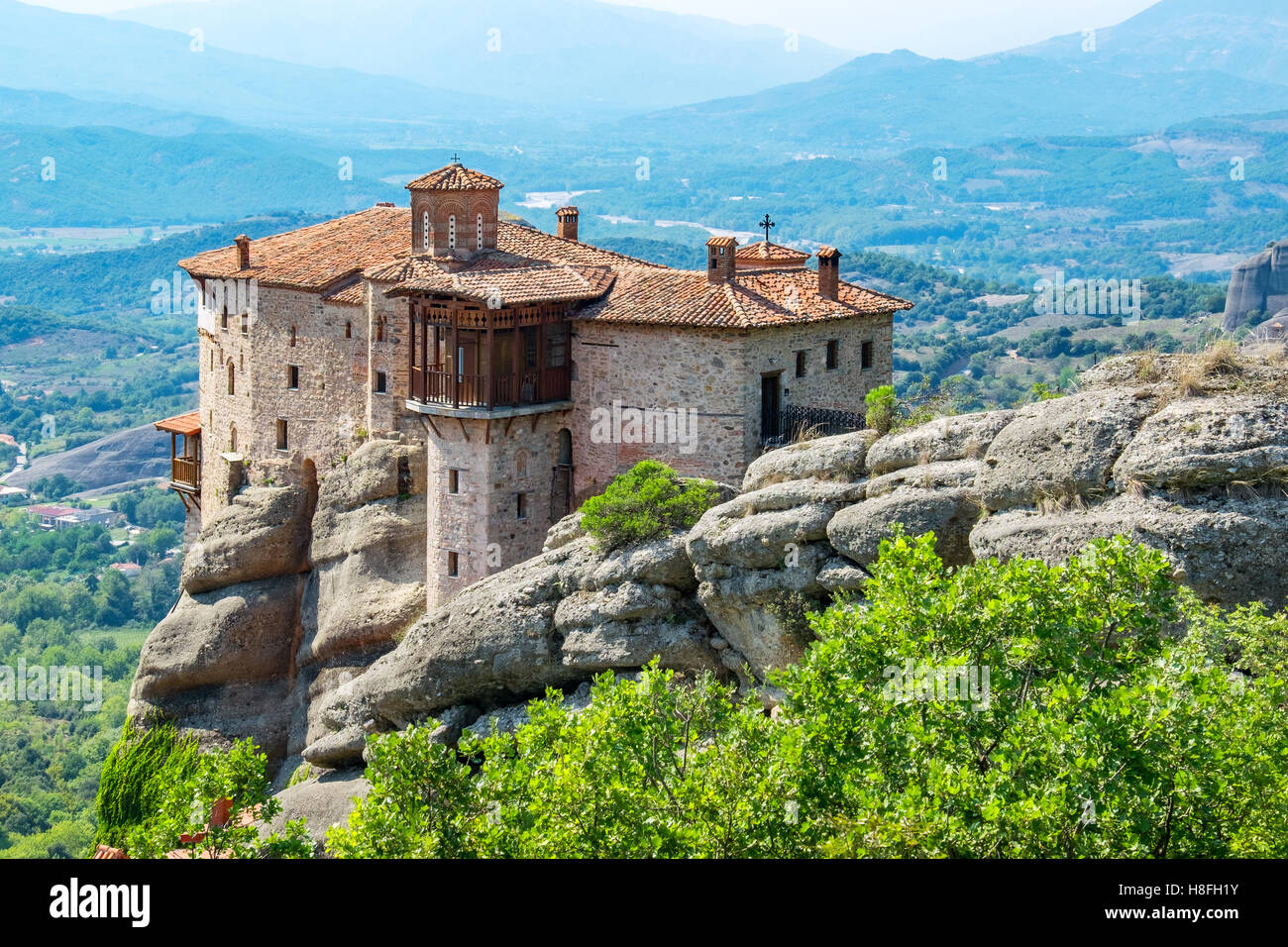 Roussanou Monastery. Meteora, Greece Stock Photo - Alamy
