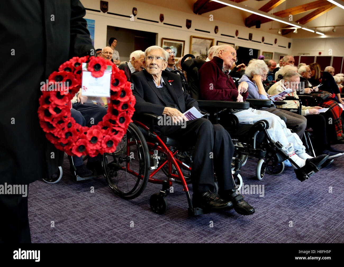 Veterans are joined by family, staff and friends during a Service of ...