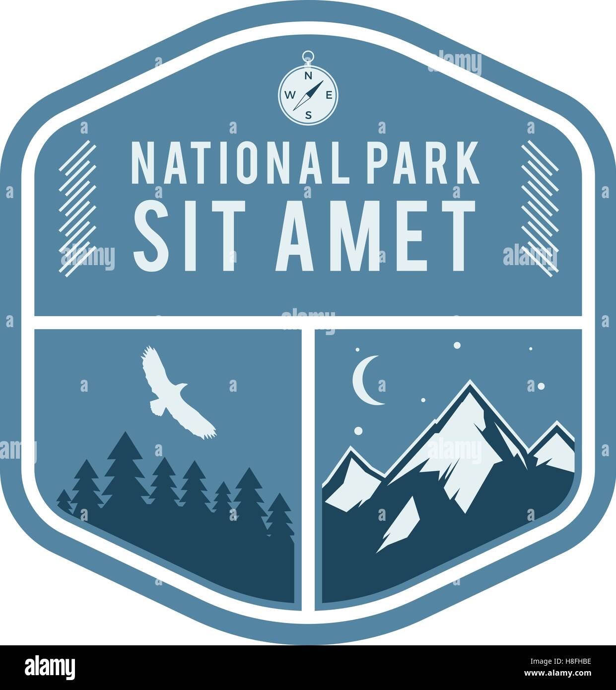 National park vintage badge. Mountain explorer label. Outdoor adventure ...