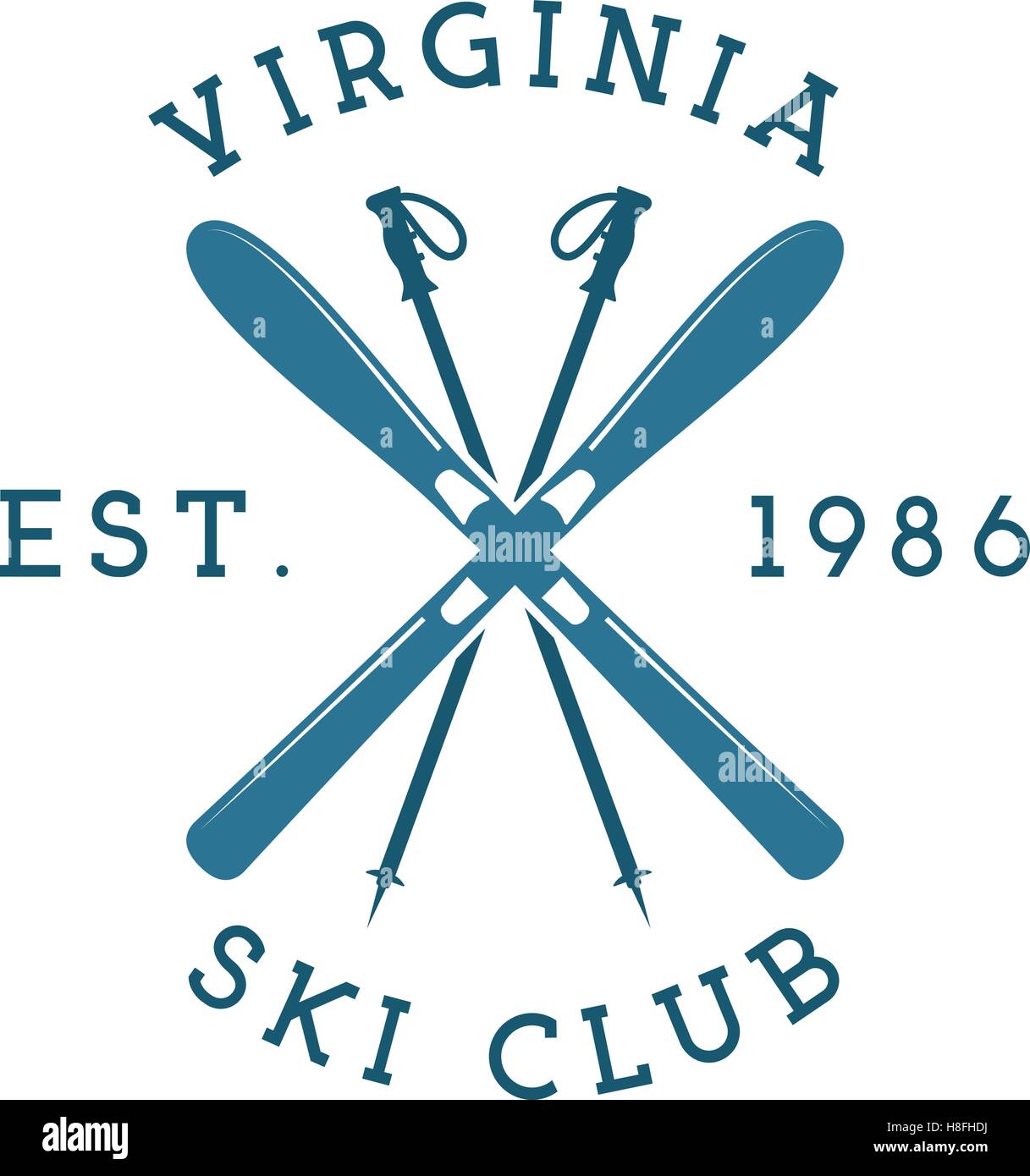 Winter sports ski club Label. Vintage Mountain explorer badge. Outdoor ...