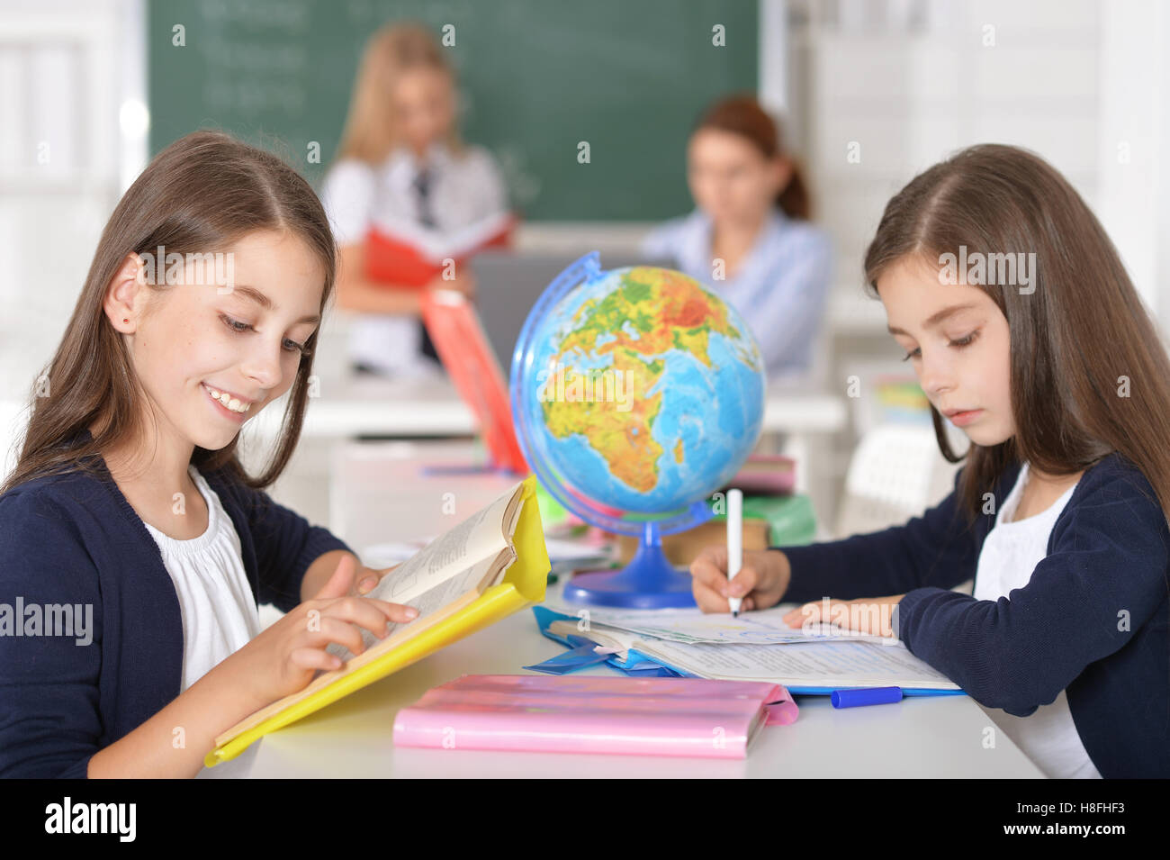 children at school in lessons Stock Photo - Alamy