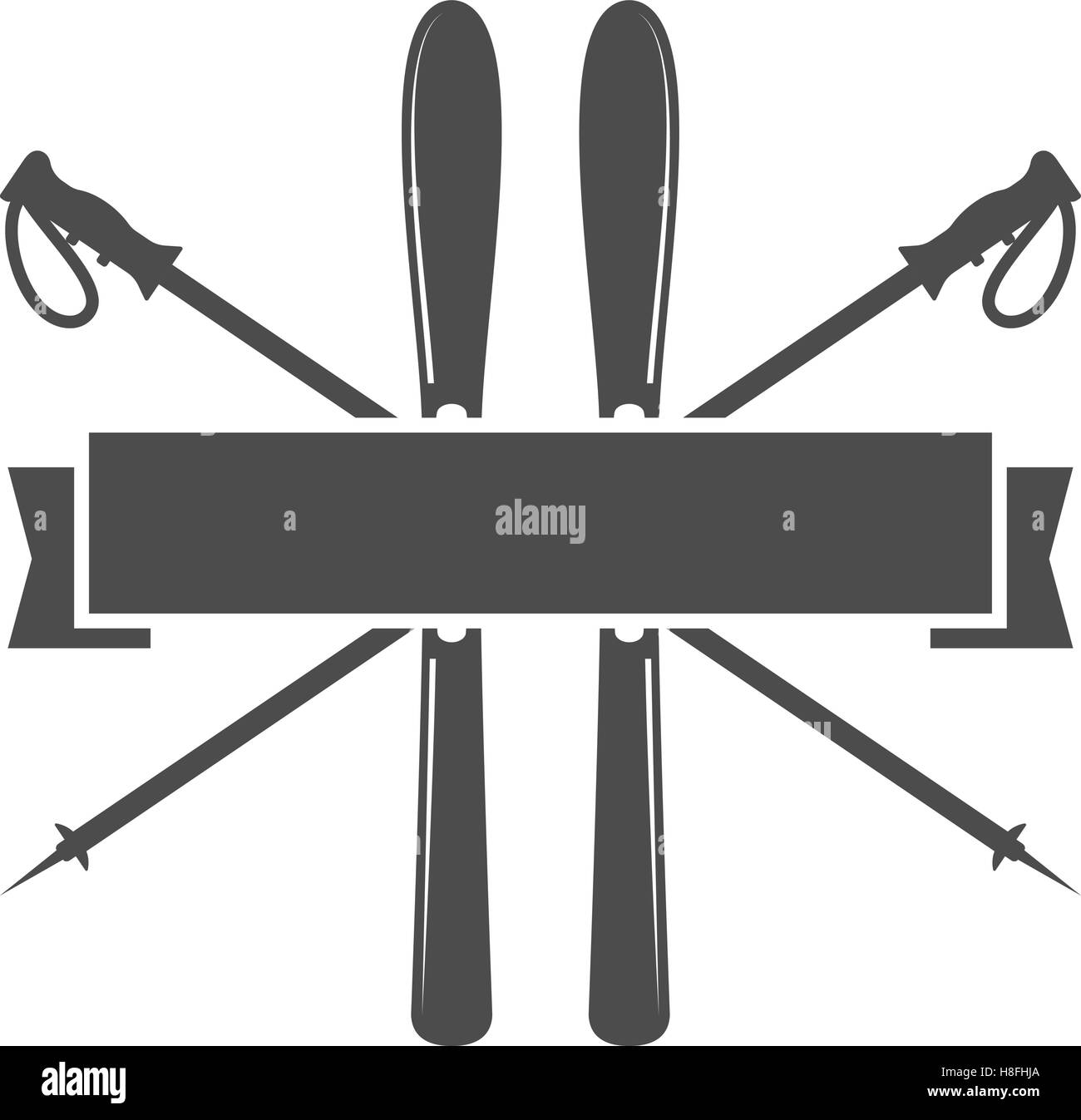 Winter sports Label template. Vintage Mountain explorer badge. Outdoor ...