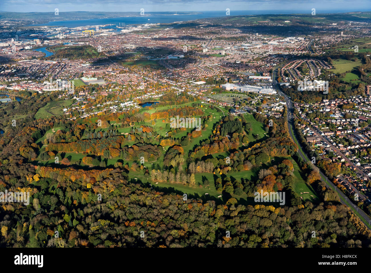 Belfast Aerial 2016 Stock Photo - Alamy