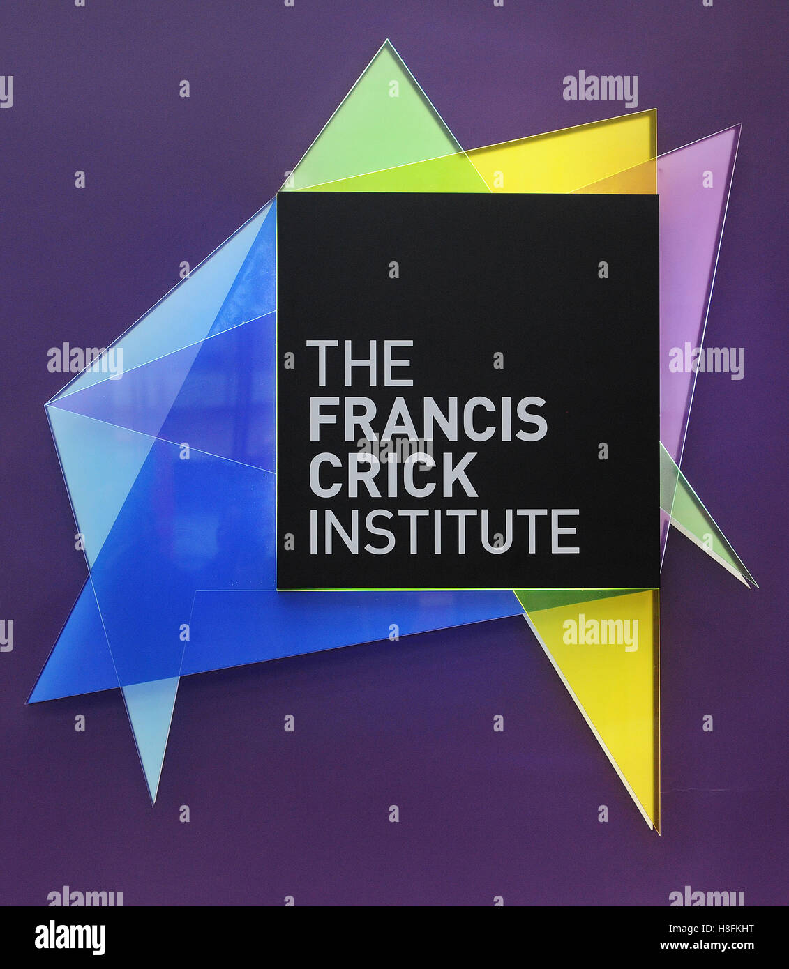 A sign at the Francis Crick Institute in central London Stock Photo - Alamy