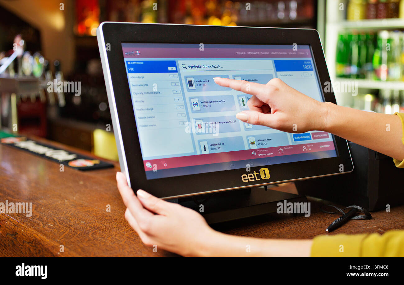 Electronic registration of sales hi-res stock photography and images ...