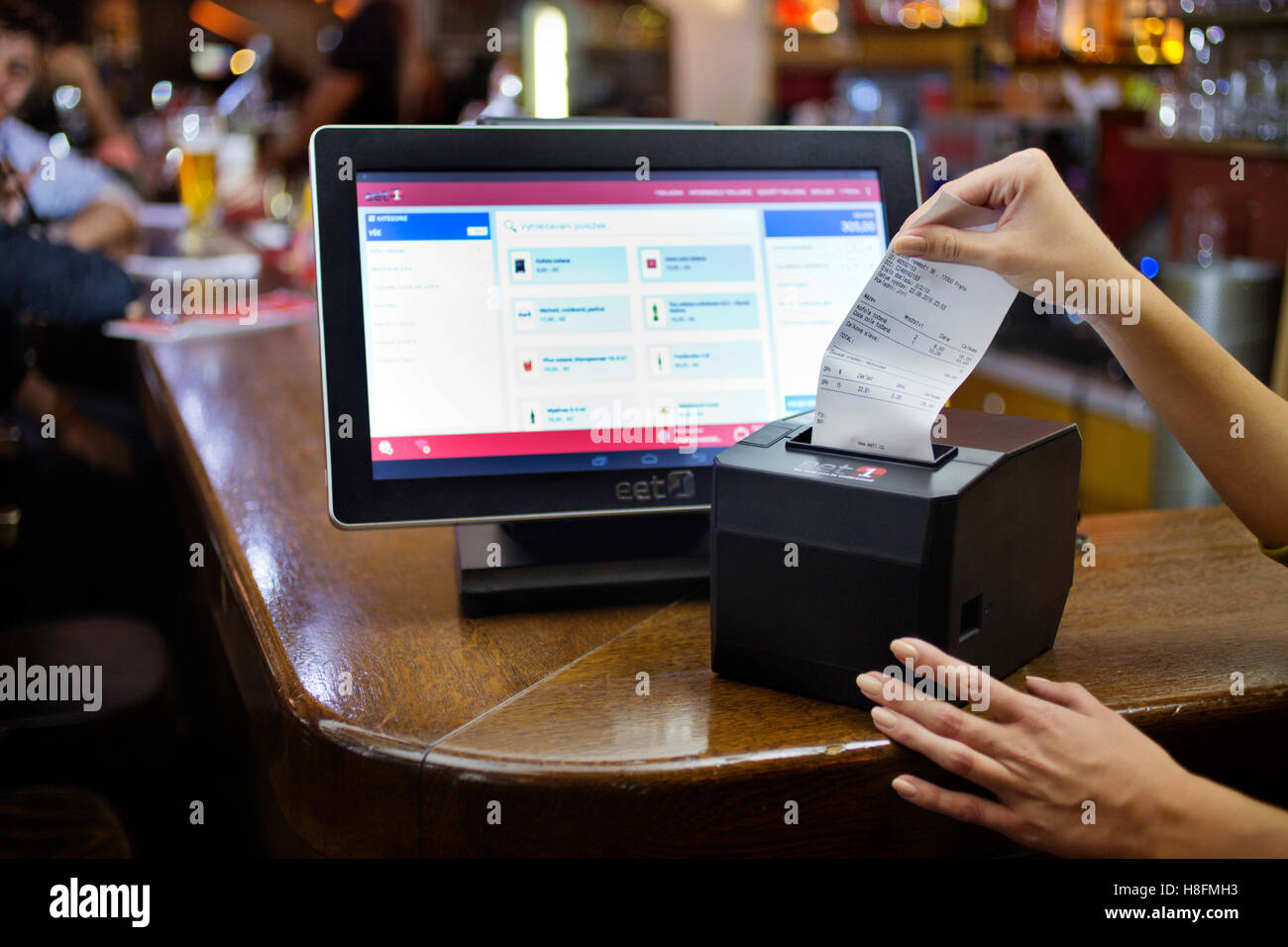 Electronic registration of sales hi-res stock photography and images ...