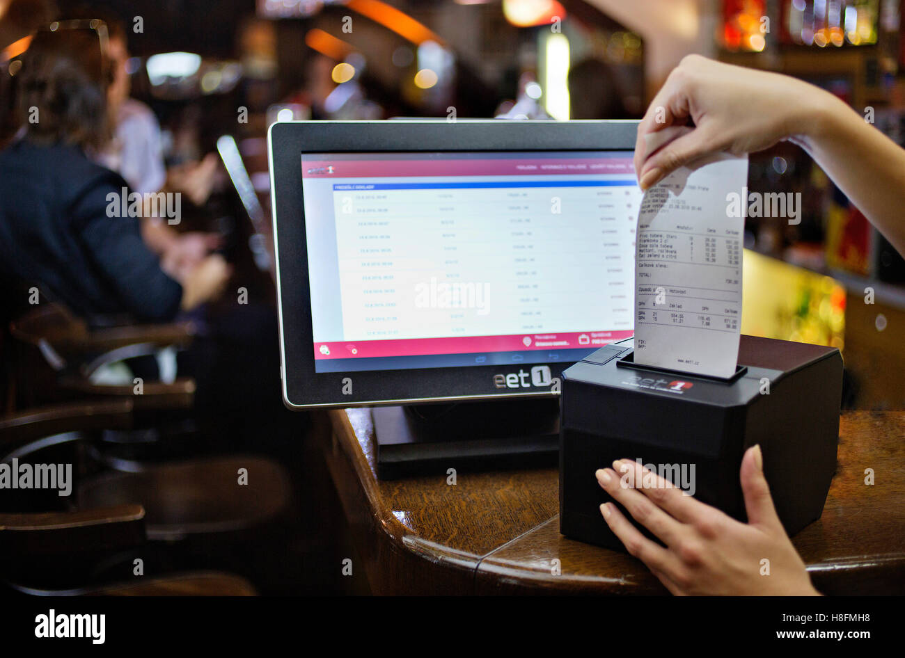 Electronic registration of sales hi-res stock photography and images ...