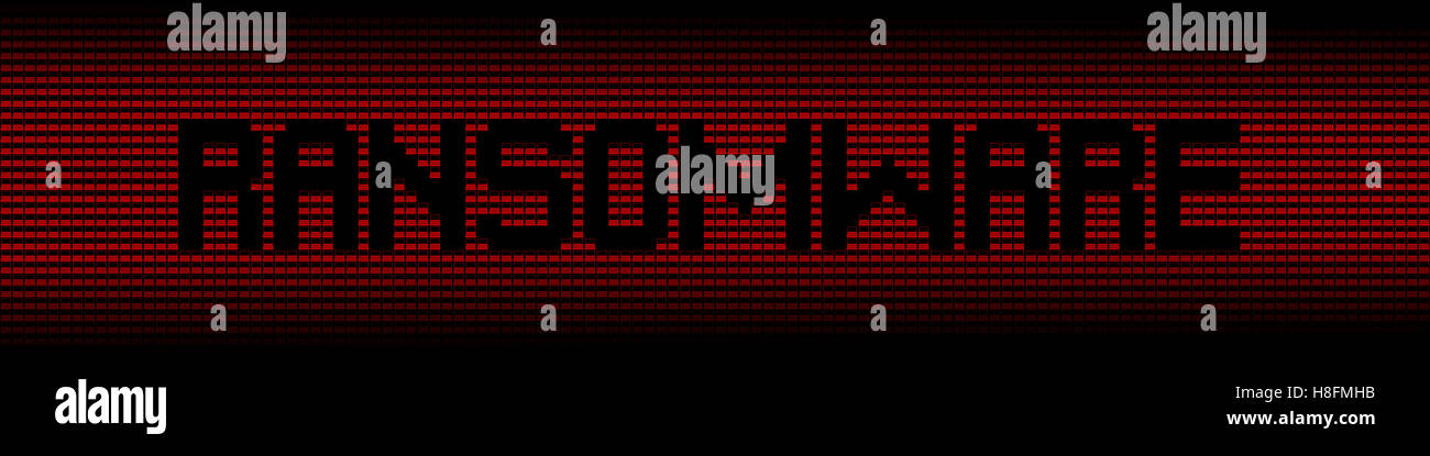 Ransomware text on red laptops background illustration Stock Photo - Alamy