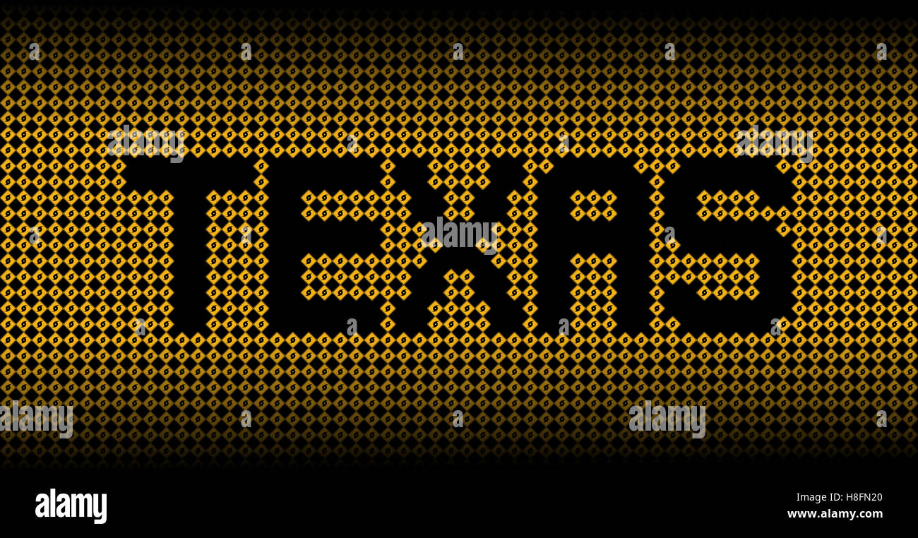 Texas text on Hurricane warning signs illustration Stock Photo - Alamy