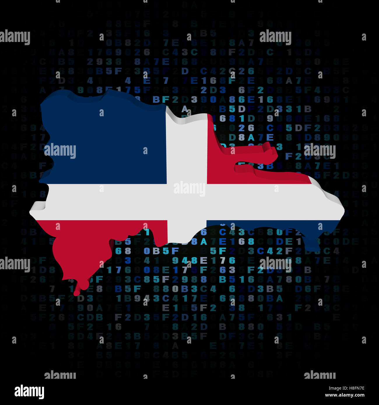 Dominican republic map hi-res stock photography and images - Alamy