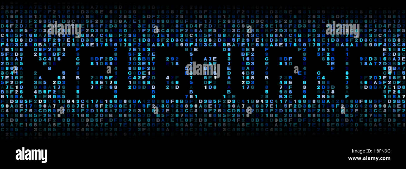 Melbourne text on hex code illustration Stock Photo - Alamy