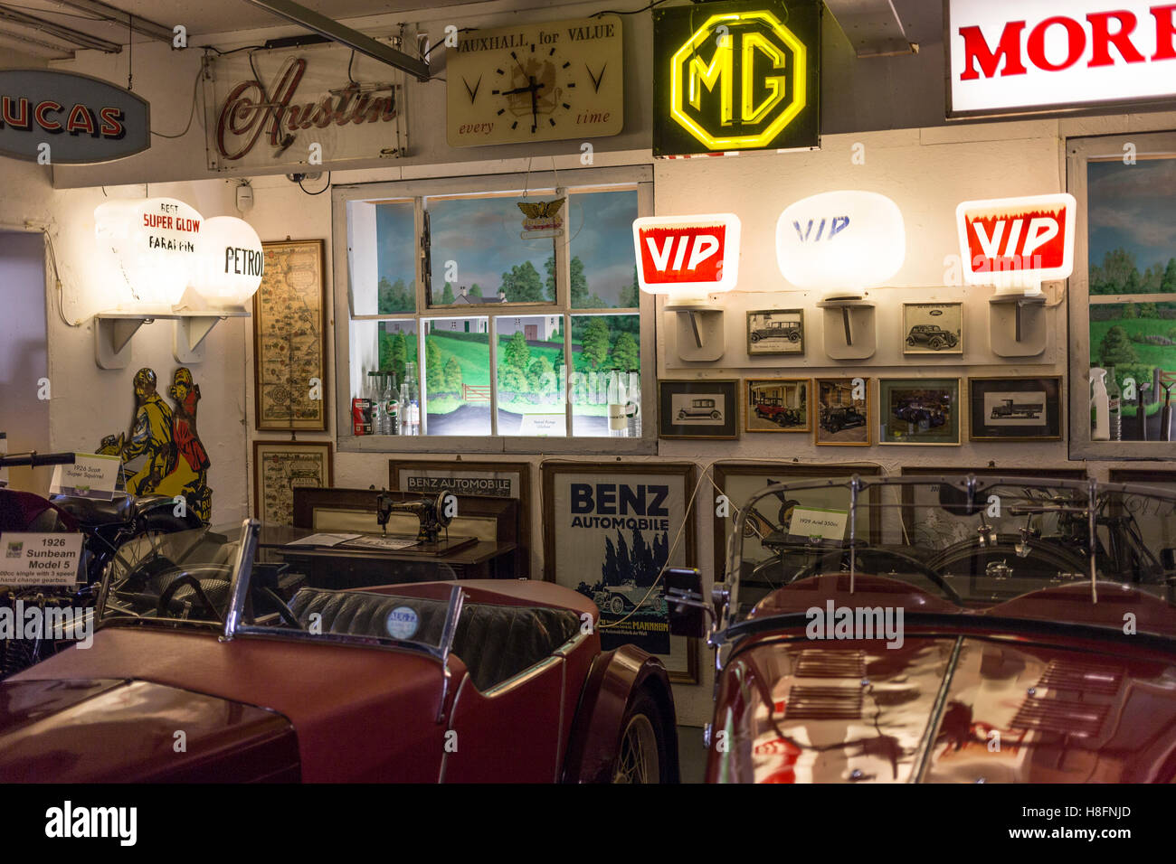 The Lakeland Motor Museum at Backbarrow, Cumbria, Lake District Stock ...