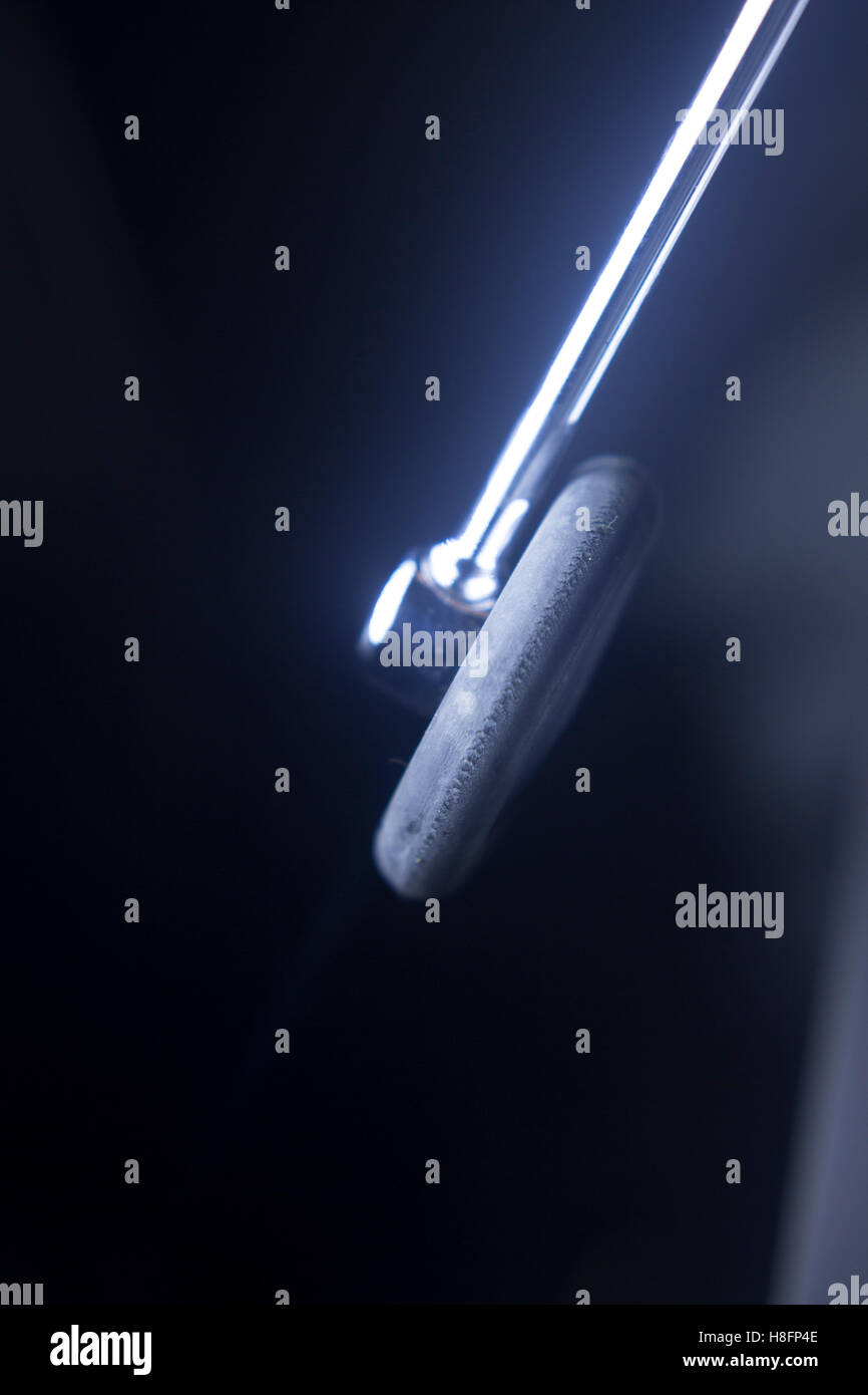 Doctor's reflex hammer tool used to test patient reflexes in knee and ...