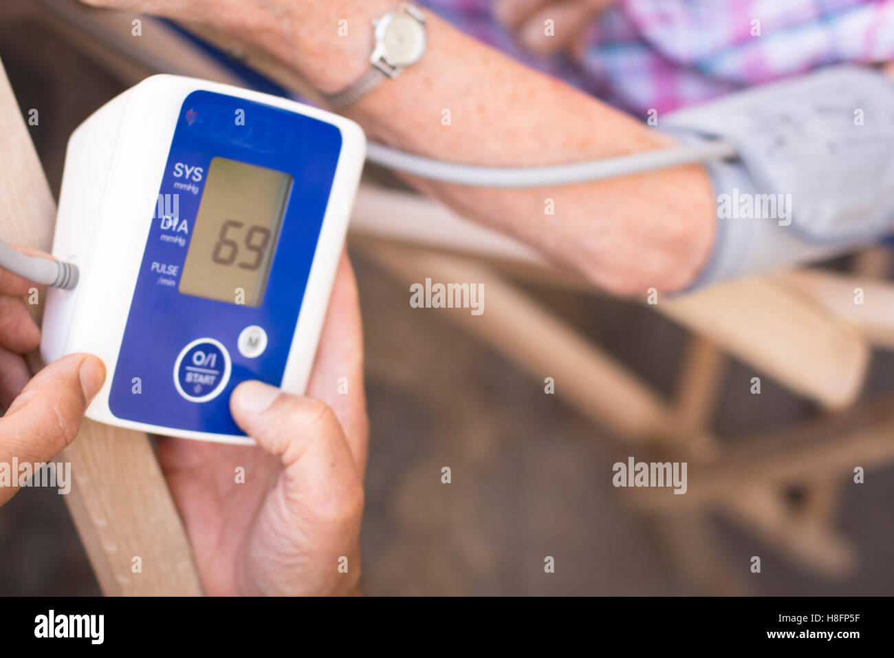 Cardiac blood pressure and irregular heart beat pulse rate meter to ...