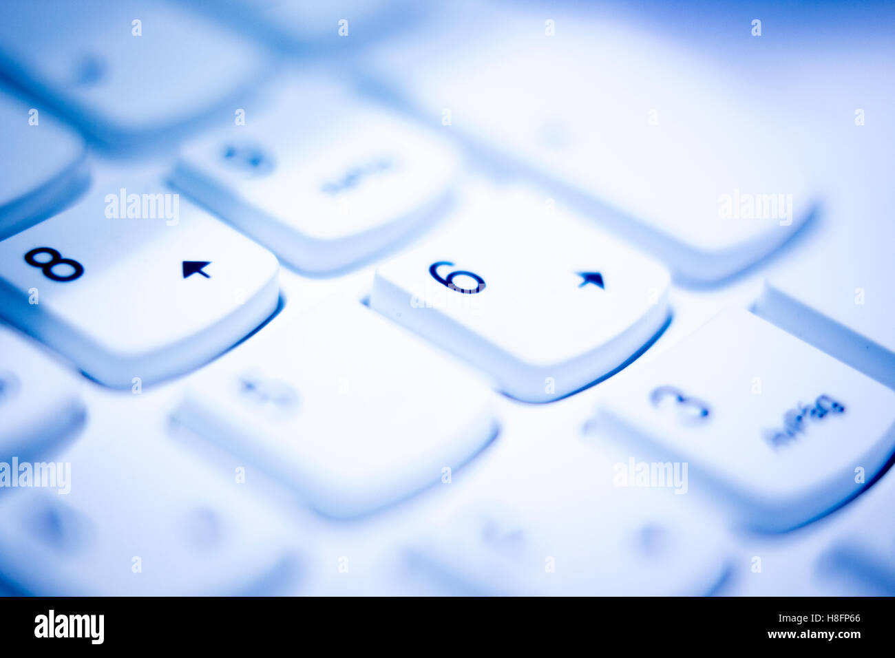 Personal computer pc external keyboad keys in Spanish format keypad ...