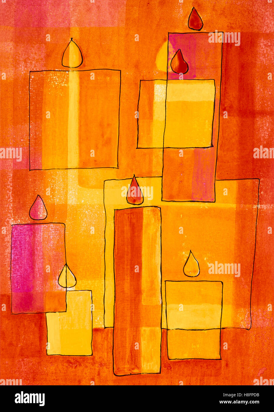 Regine Martin, Christmas motif from Regine Martin, candles Stock Photo ...