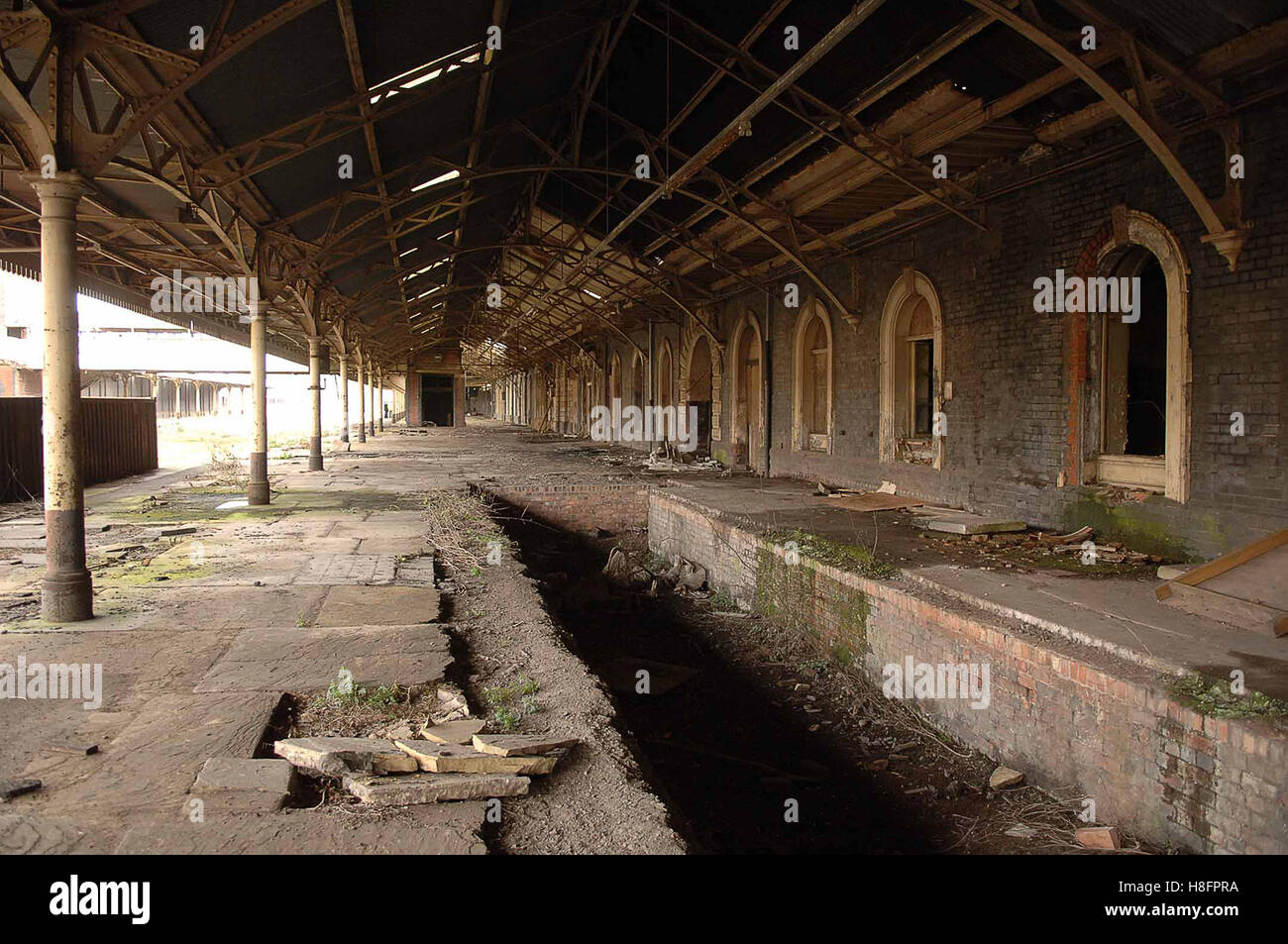 The original Broad Guage railway track revealed during the Bluebrick ...