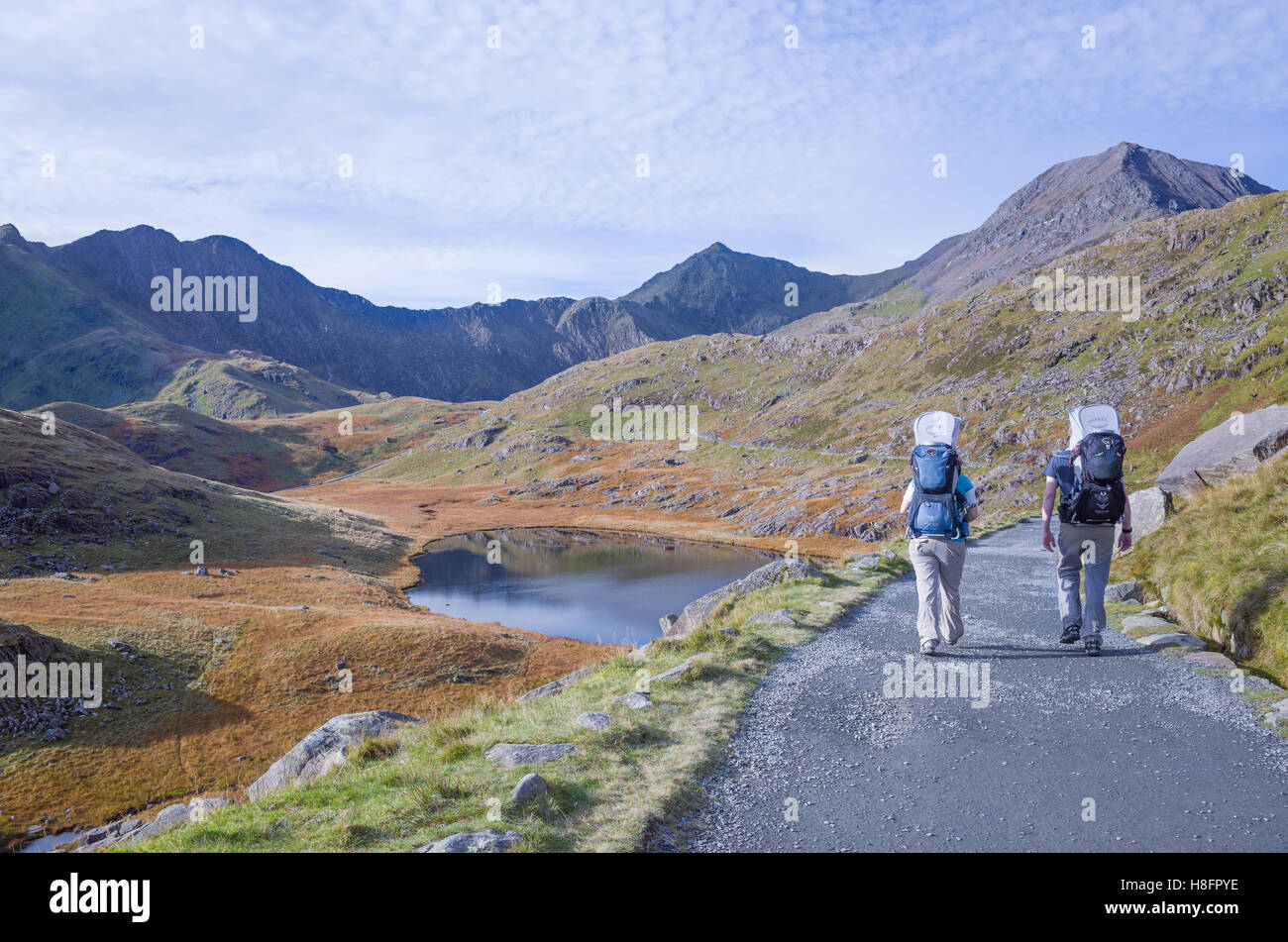 Miners path to Mount Snowdon Stock Photo - Alamy