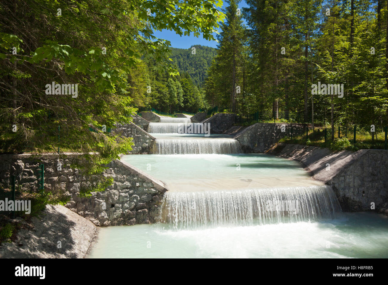 torrent control in the Alpenbach Stock Photo - Alamy