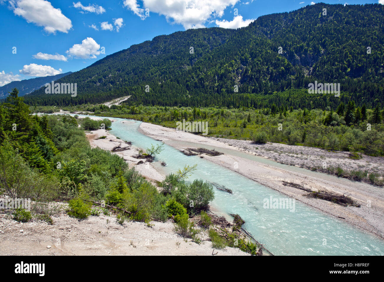 The Isar in the Isarwinkel Stock Photo - Alamy