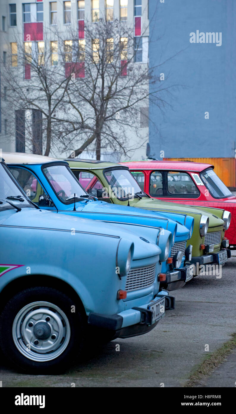 Cars, Trabbants, nostalgia, Berlin Stock Photo - Alamy
