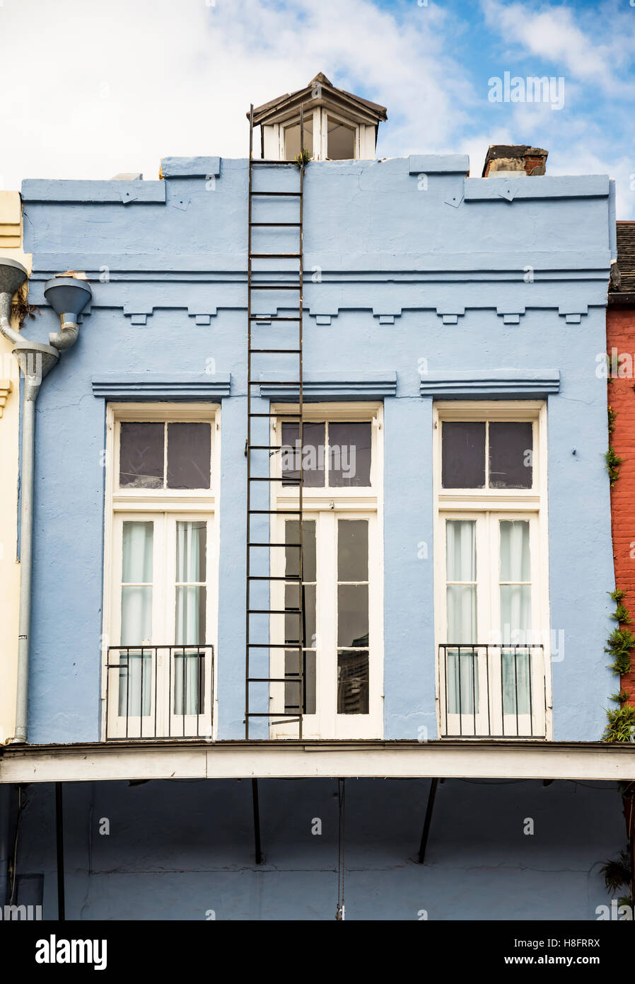 Architecture of the French Quarter in New Orleans, Louisiana Stock ...