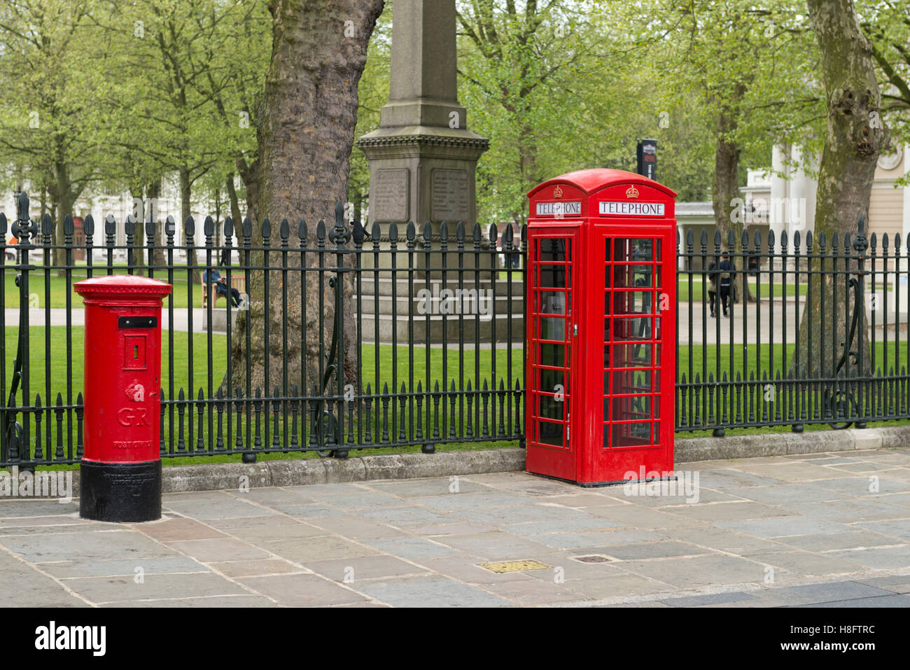 England, England, London, Greenwich, telephone boxes Stock Photo - Alamy