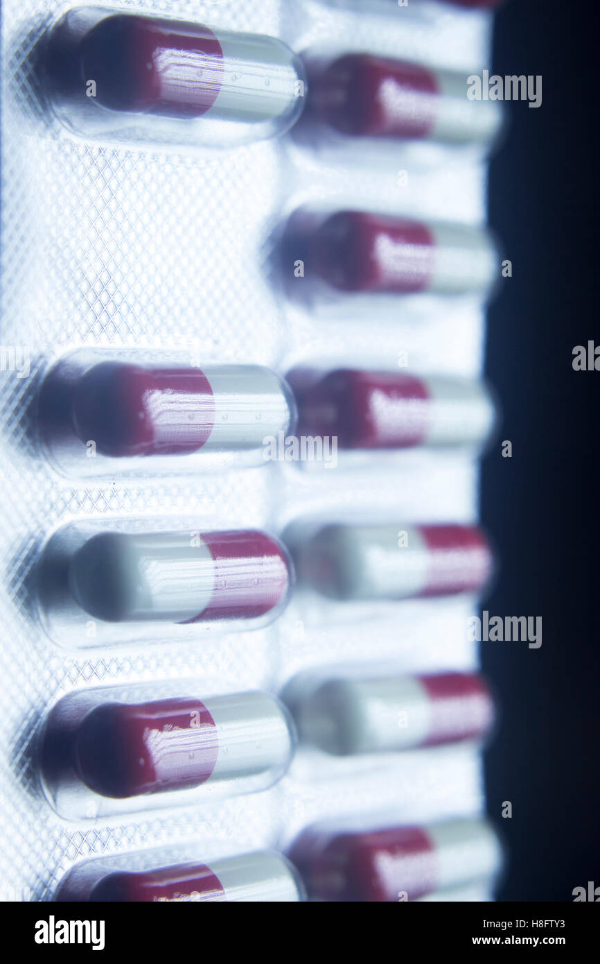 Blister medication pack medical drug pillls Stock Photo - Alamy
