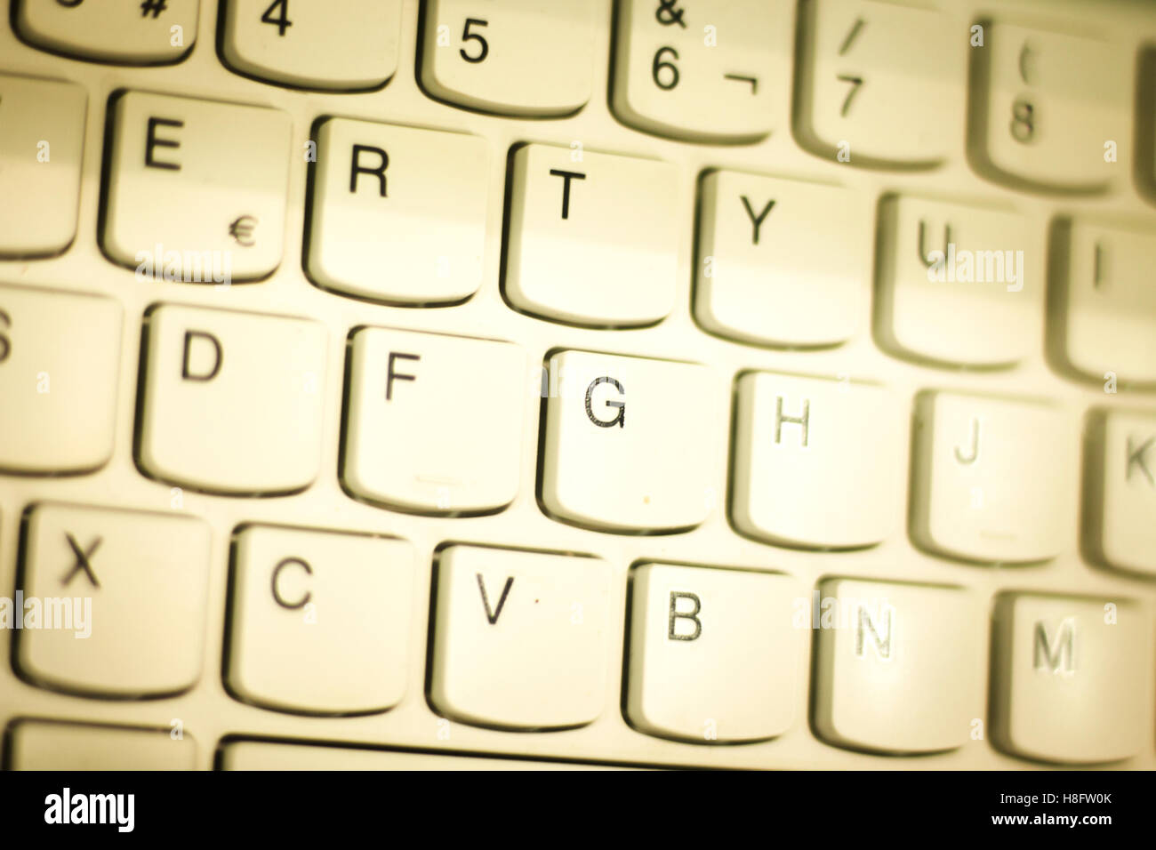 Personal computer pc external keyboad keys in Spanish format keypad ...