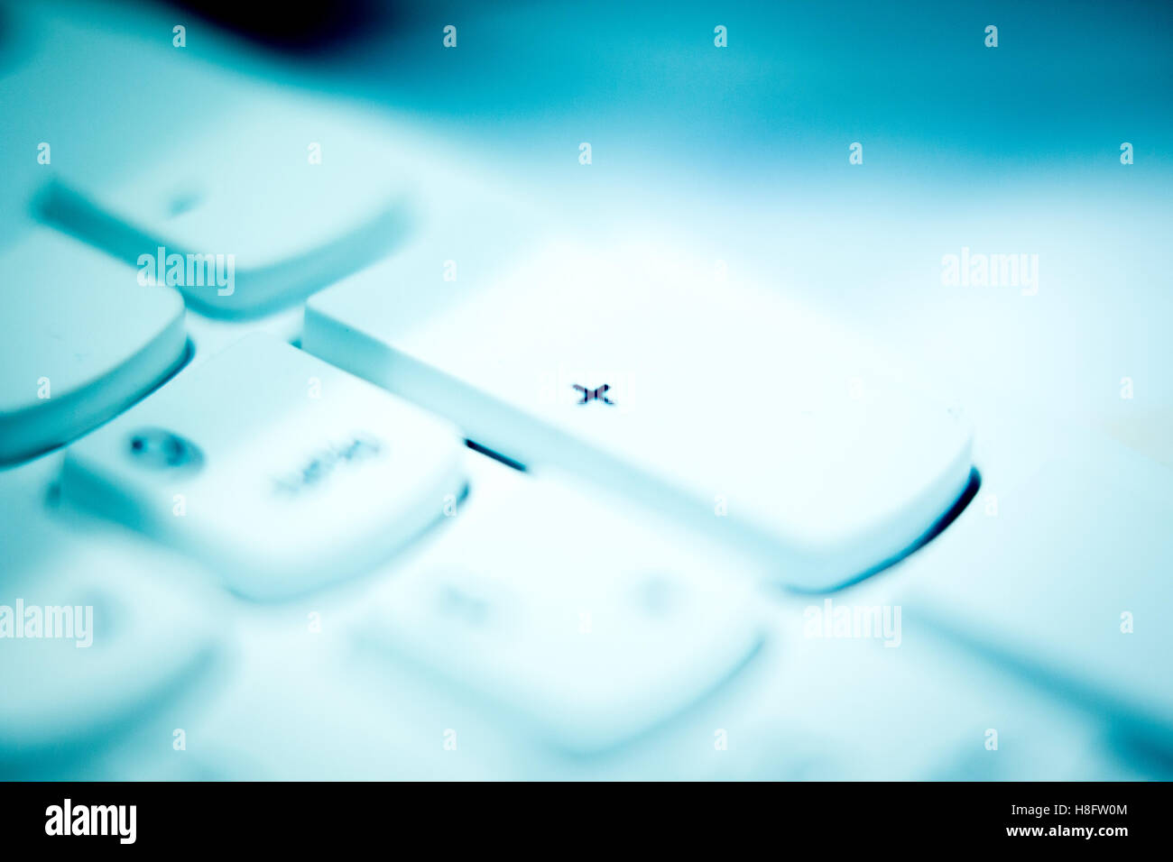 Personal computer pc external keyboad keys in Spanish format keypad ...