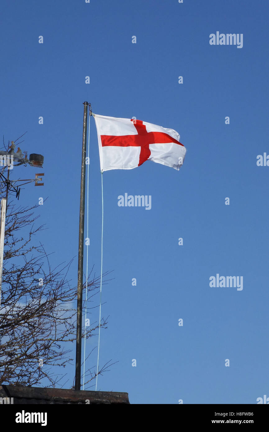 Waving the flag of st george hi-res stock photography and images - Alamy