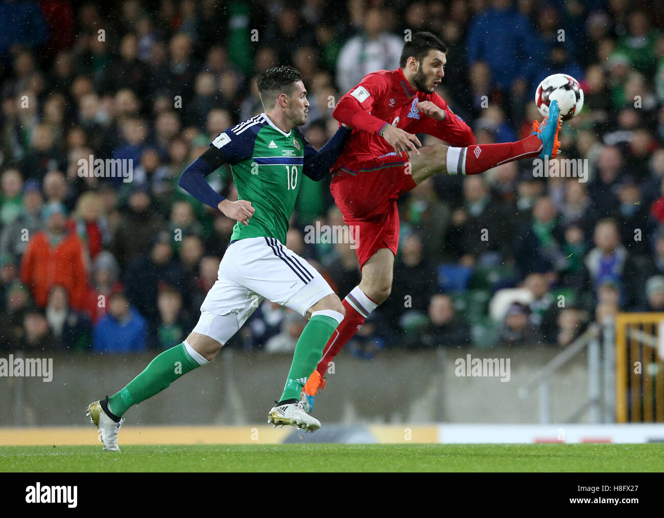 Northern Irelands Kyle Lafferty Left High Resolution Stock Photography ...
