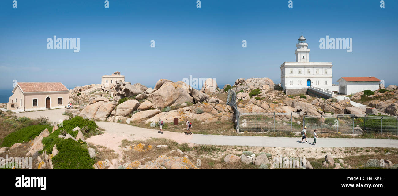 Italy, Sardinia, lighthouse at the Capo Testa Stock Photo - Alamy