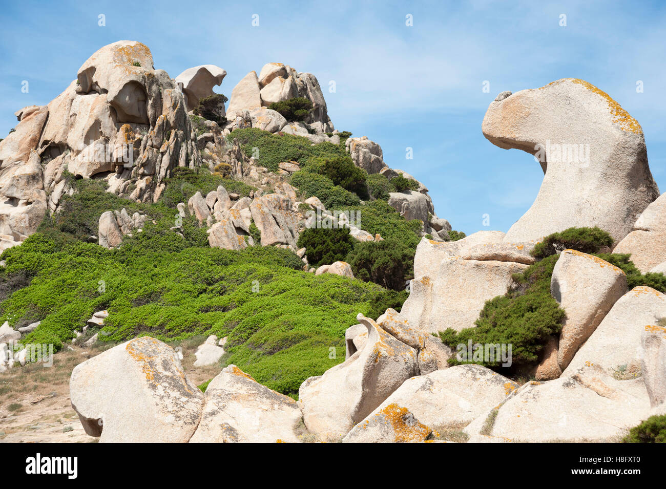 Italy, Sardinia, scenery at the Capo Testa Stock Photo - Alamy