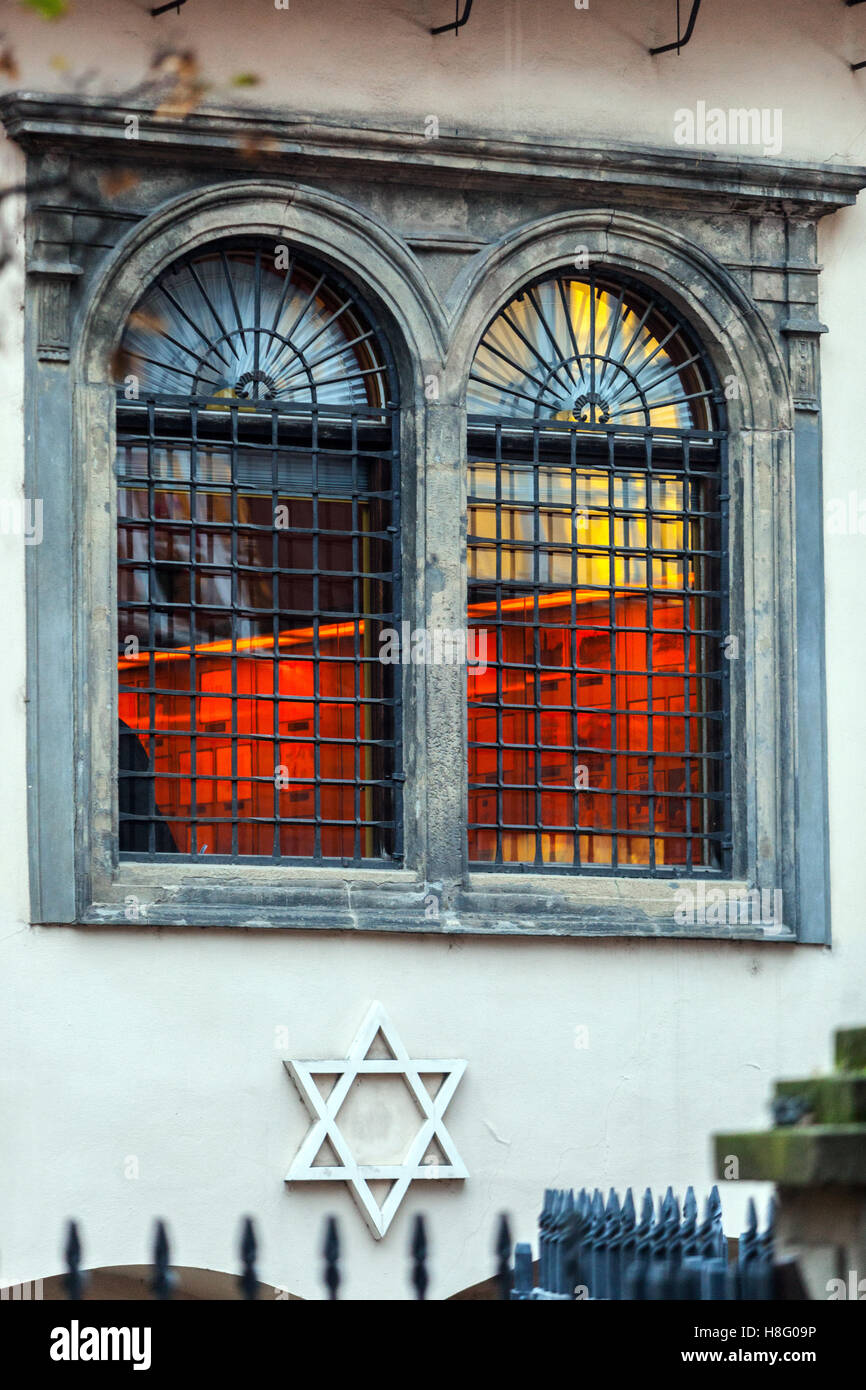 Pinkas Synagogue Prague Jewish Quarter synagogue Josefov Stock Photo ...