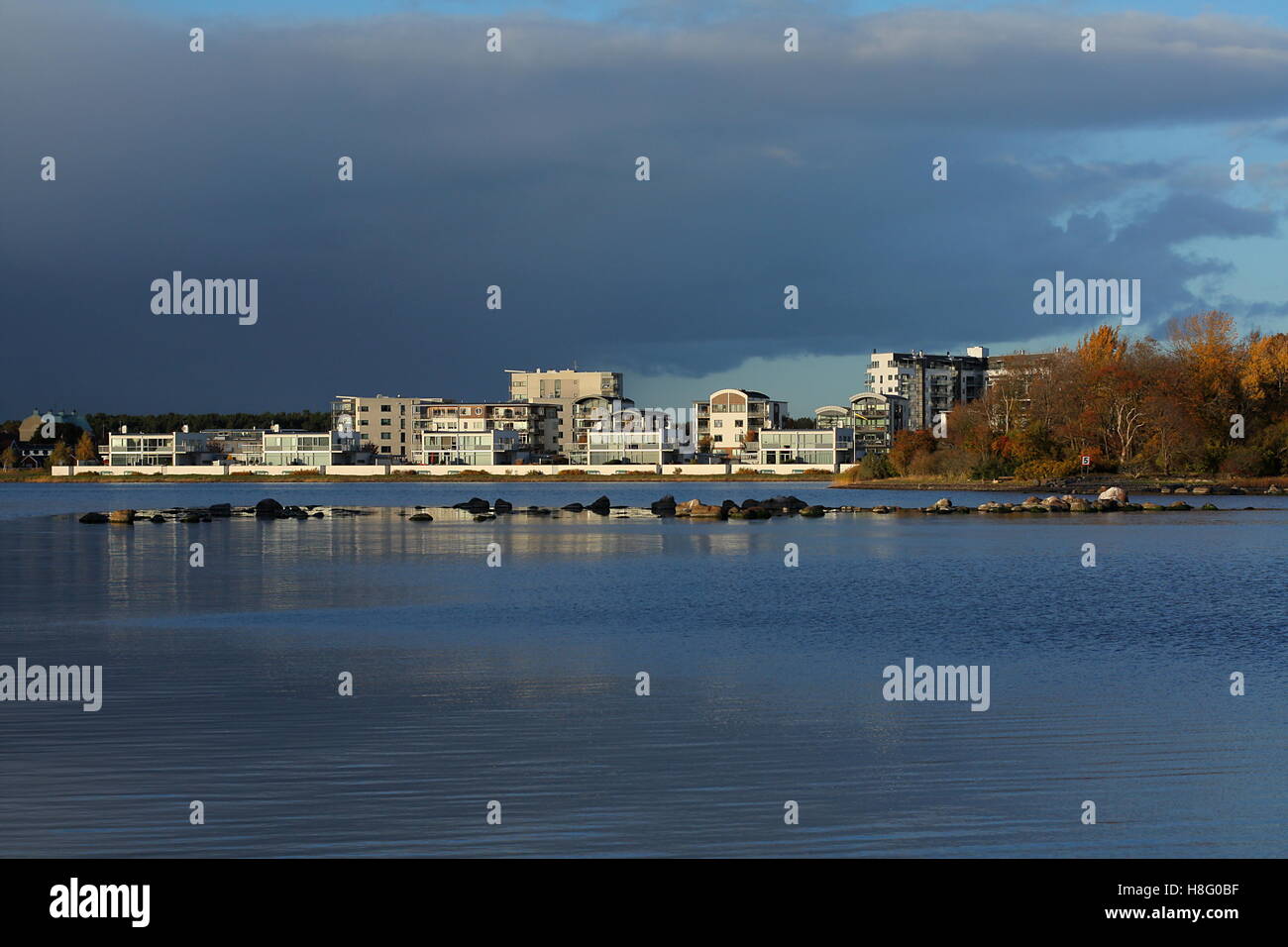 Coastal cityscape of Kalmar Varvsholmen Stock Photo - Alamy