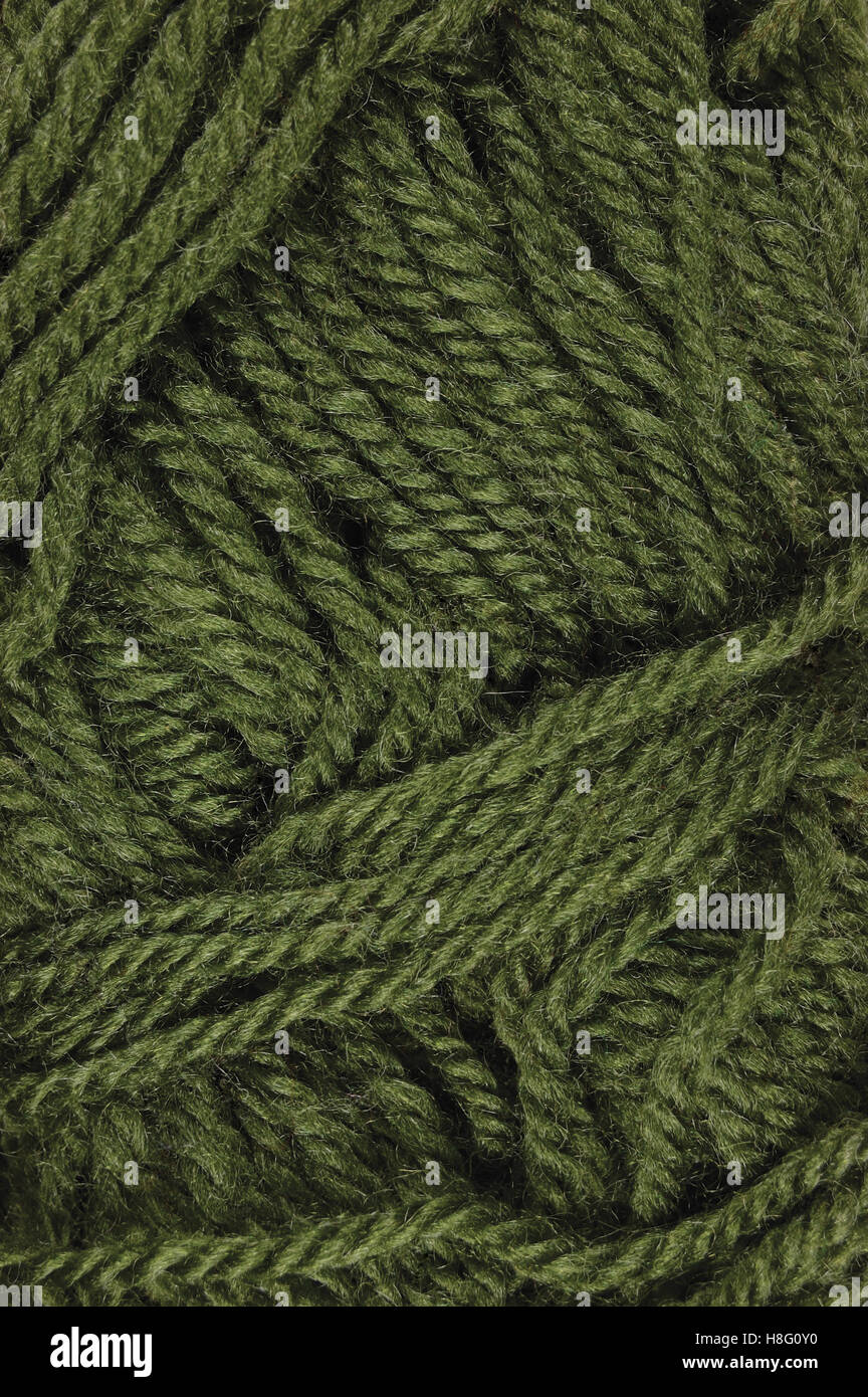 Natural green fine wool threads texture, vertical textured yarn clew ...