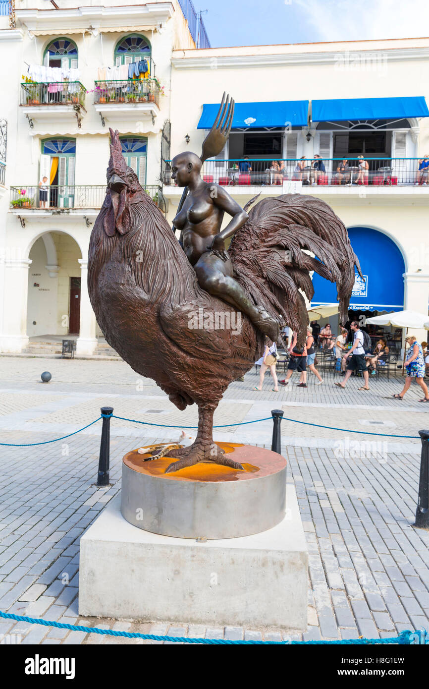 Viaje Fantástico, sculpture, made by the Cuban artist Roberto Fabelo ...