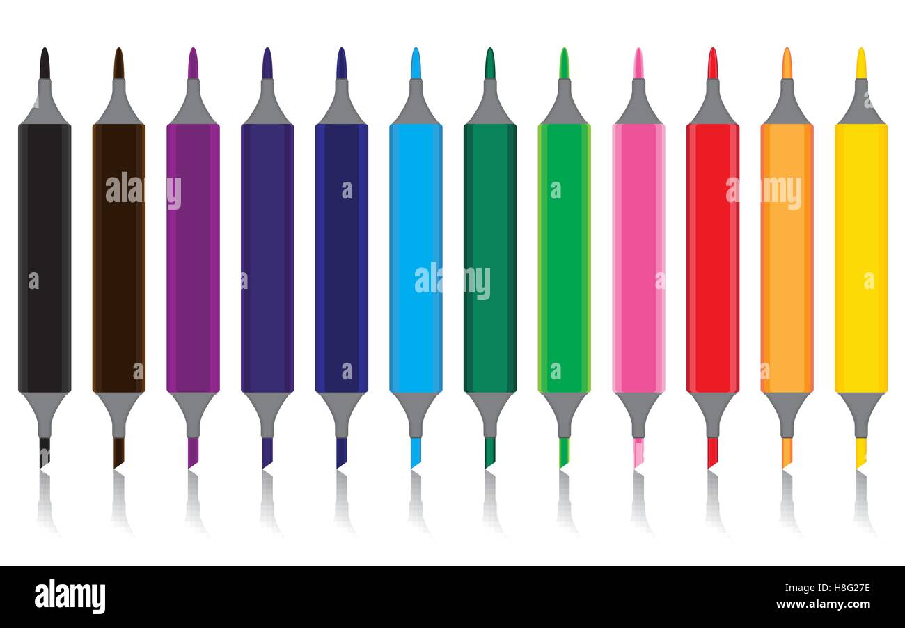 Abstract blue green drawing ink Stock Vector Images - Alamy